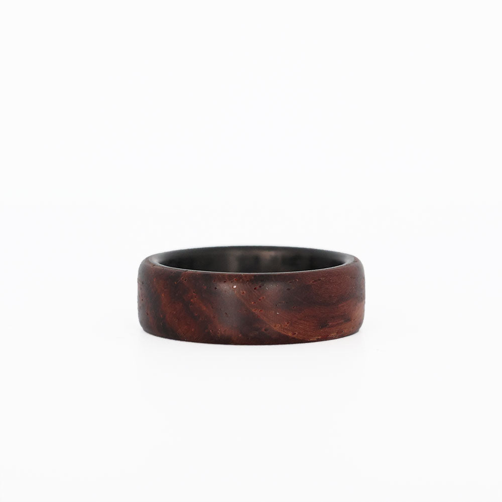 Cocobolo Ring with Carbon Fiber Sleeve | Element Ring Co