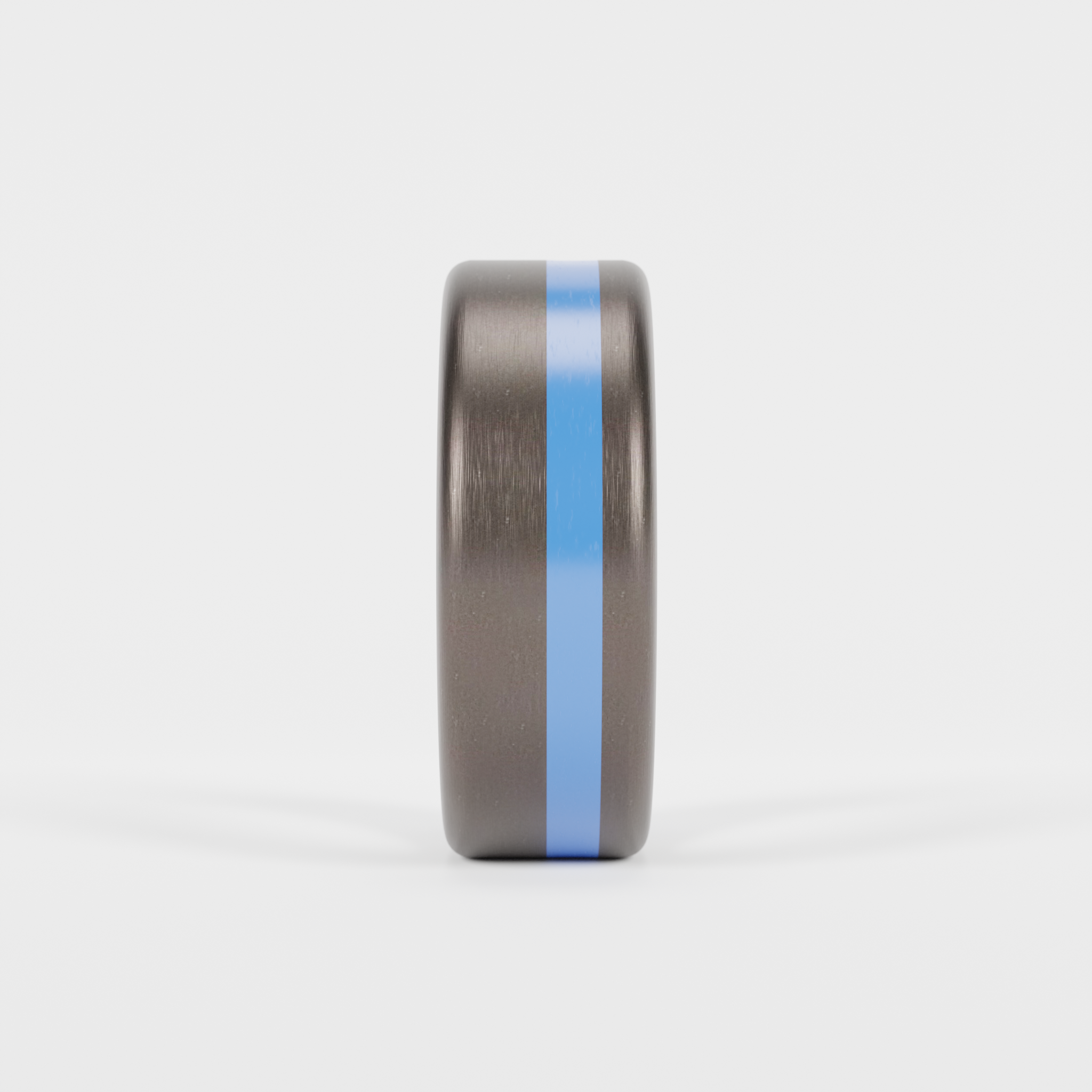 Brushed Tantalum Thin Blue Line Ring | Element Ring Co
