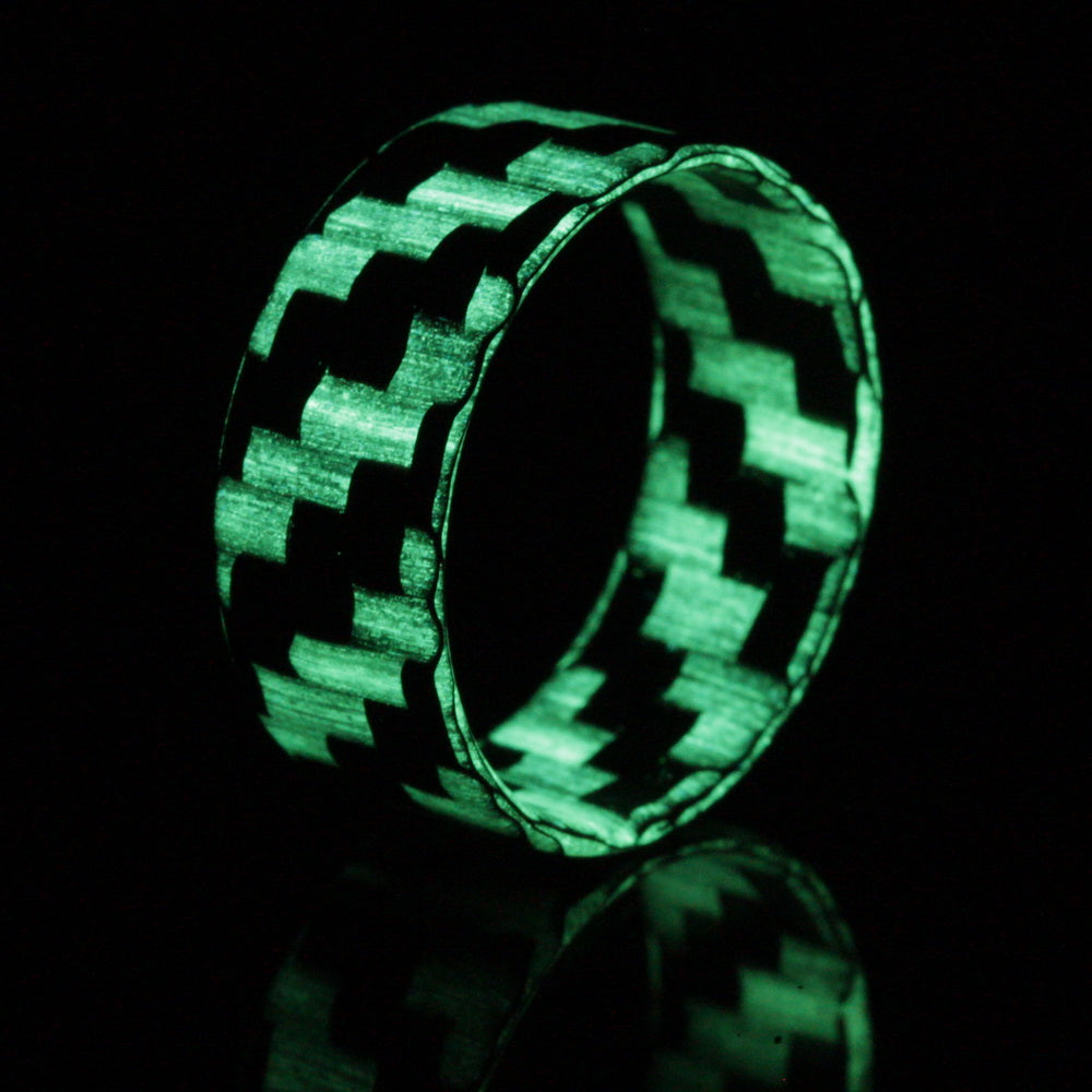 Ultralight Glowing Carbon Fiber Ring | Element Ring Co