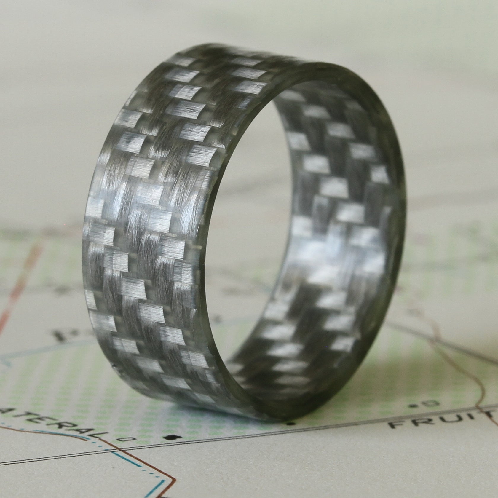 Non Conductive Wedding Ring made from Fiber Glass | Element Ring Co.