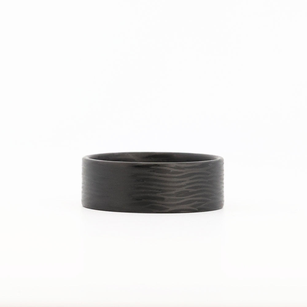 Ultralight Men's Ring with Wave Carbon Fiber | Element Ring Co.
